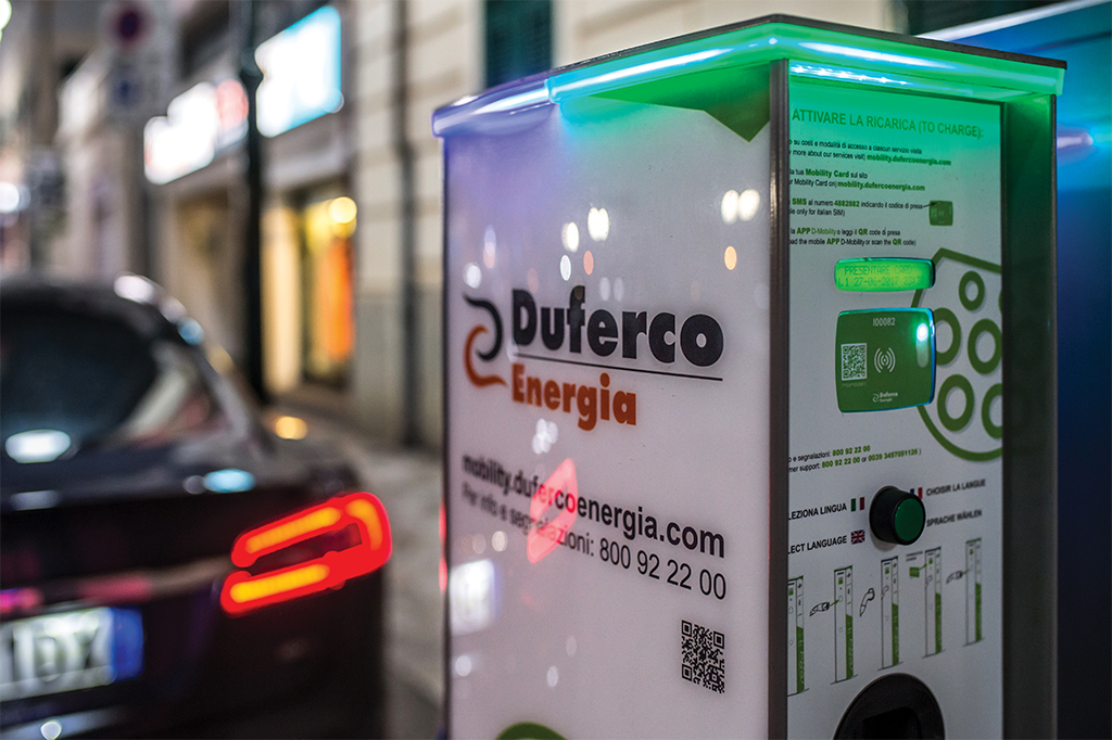 Duferco: investimento da 40 milioni per 4mila charging point entro il 2024