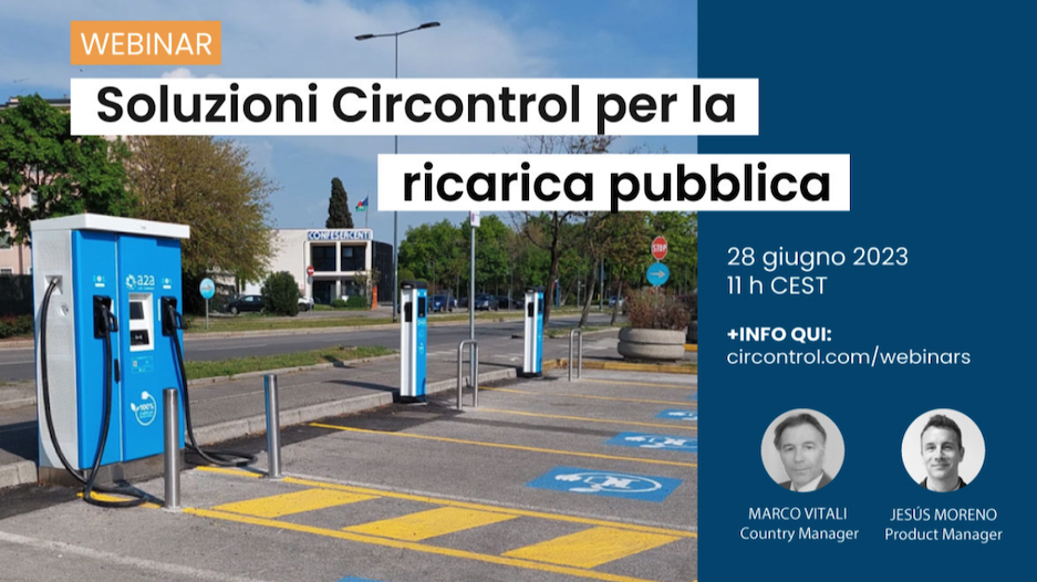 Circontrol: appuntamento il 28 giugno con un webinar dedicato alla ricarica pubblica